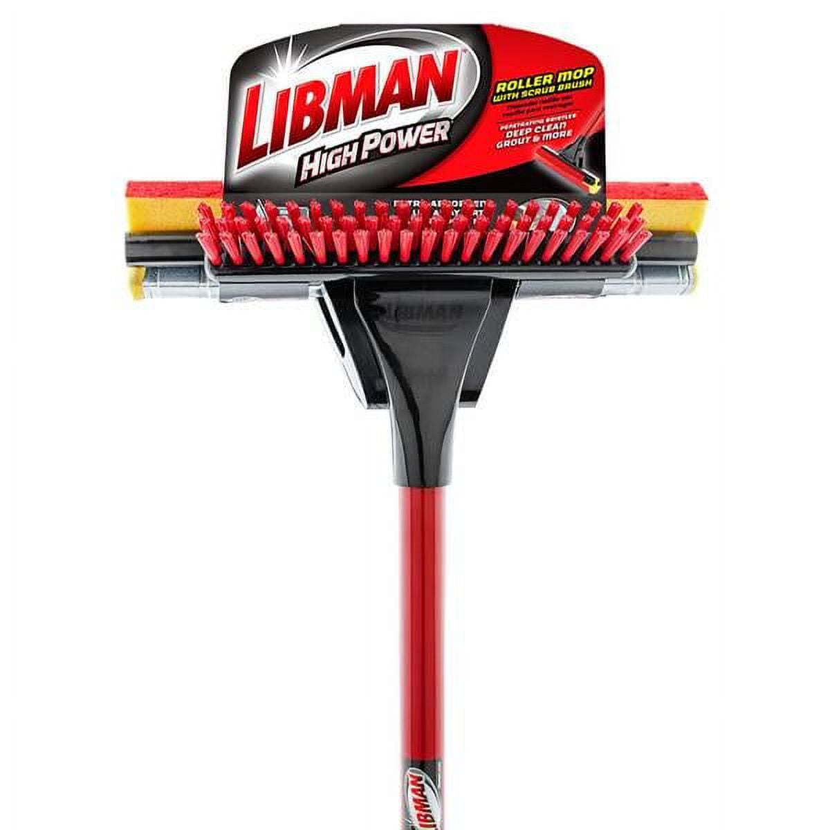 Libman Big Roller Mop with Scrub Brush - Walmart.com