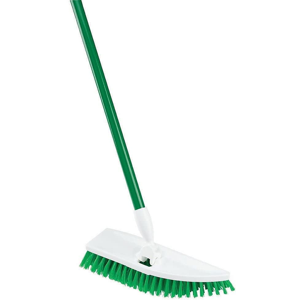 Libman Commercial 122 No Knees Floor Scrub, Steel Handle, 11" Wide ...