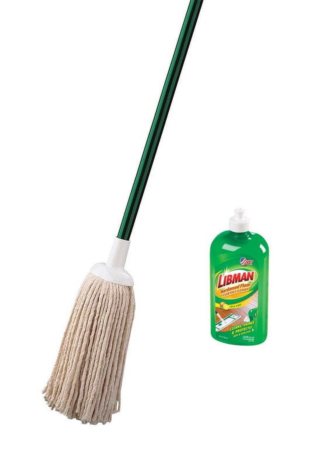 Libman Cotton Deck Mop #88 with Removable Head, Steel Handle, and ...