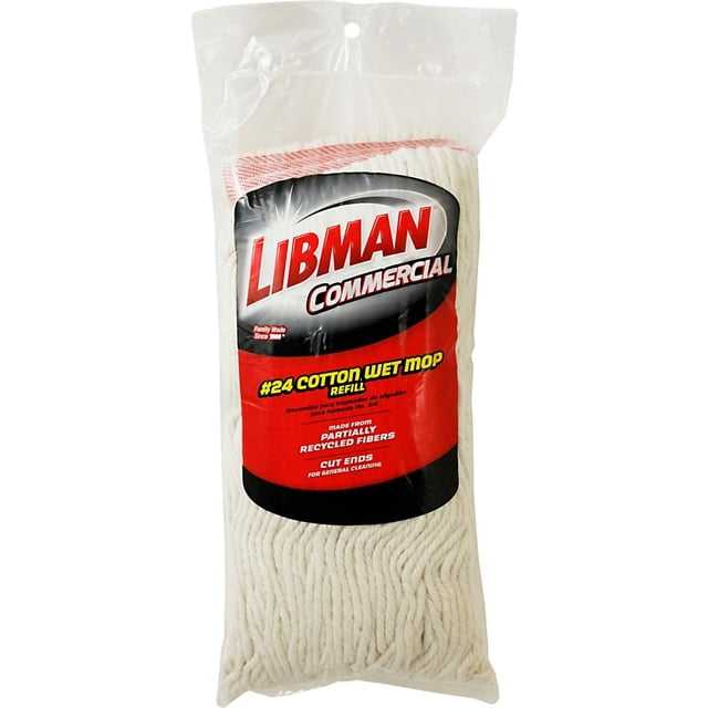 Libman Cotton Wet Mop Refill #24 - Walmart.com