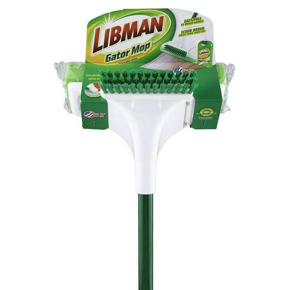 Libman Gator Mop, Absorbent Cellulose Sponge, Scrub Brush, Easy Wring ...
