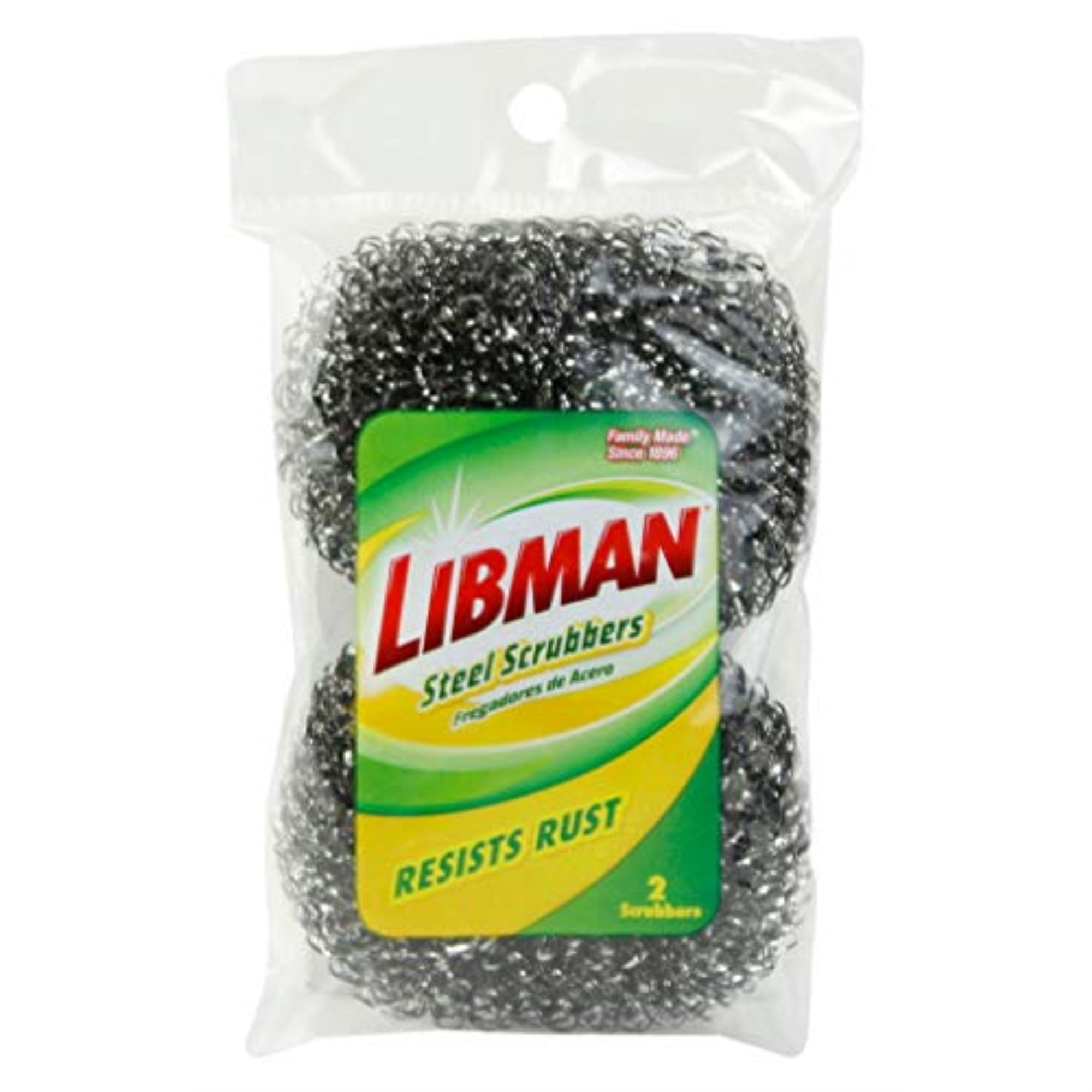 Libman Heavy-Duty Wire Mesh Sponges & Woven Scrubbers (2-Pack) #63 ...