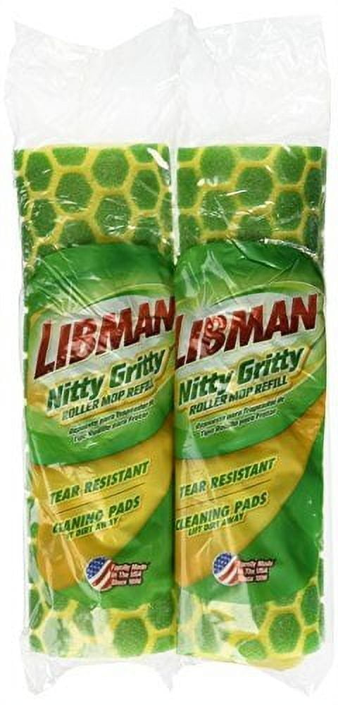 Libman Nitty Gritty Roller Mop Replacement Refill, Super Absorbent ...