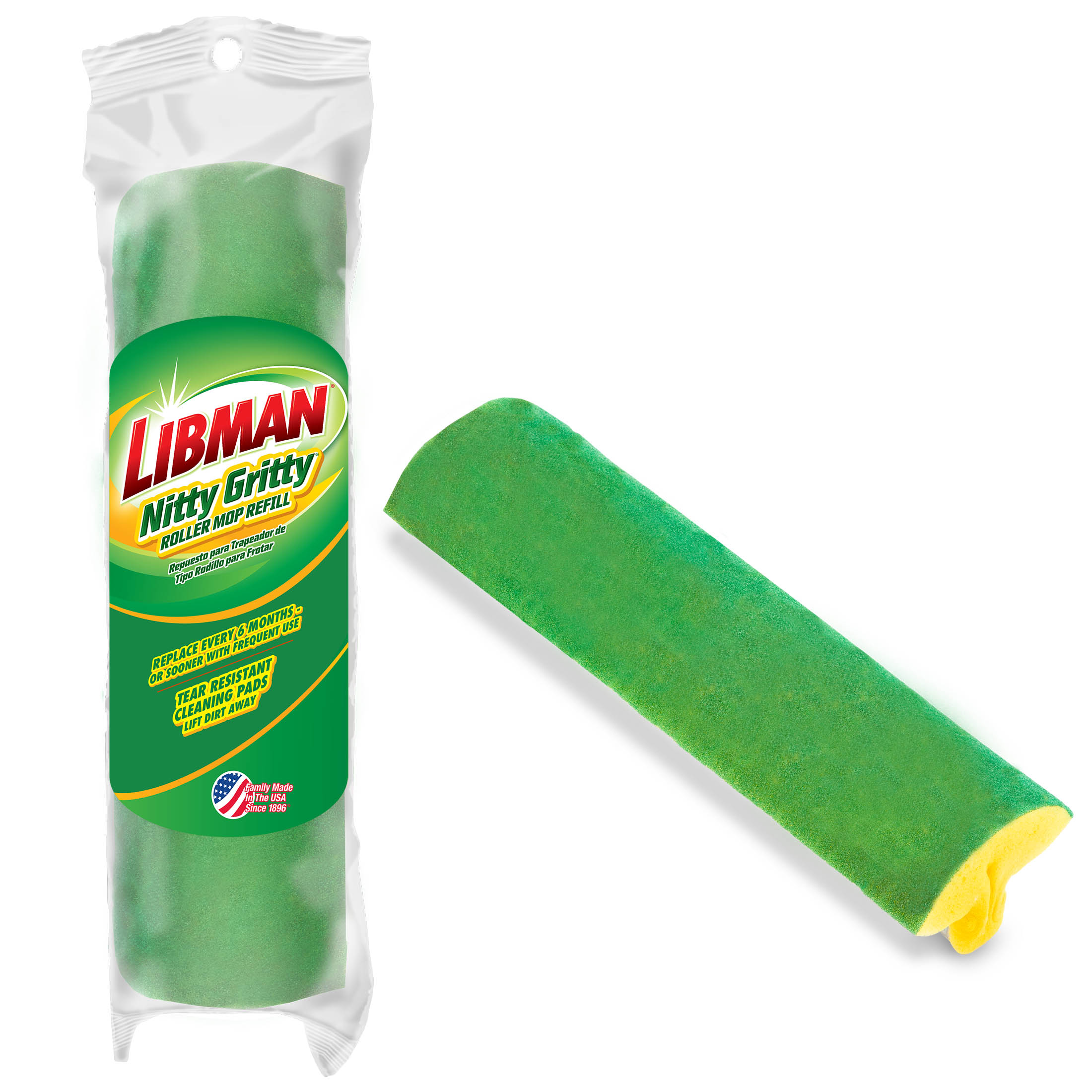 Libman 2011 Refillable Nitty Gritty Roller Mop Refill - Walmart.com