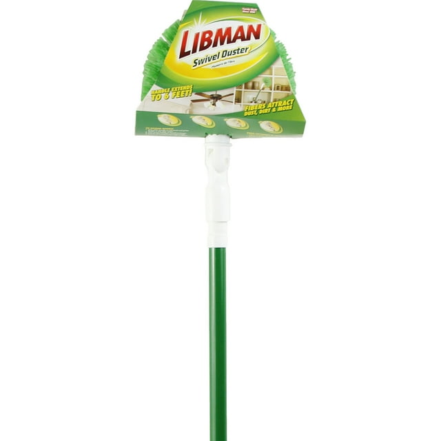 Libman Pivoting Swivel Duster for Hard Floors, Ceiling Fans - Green ...