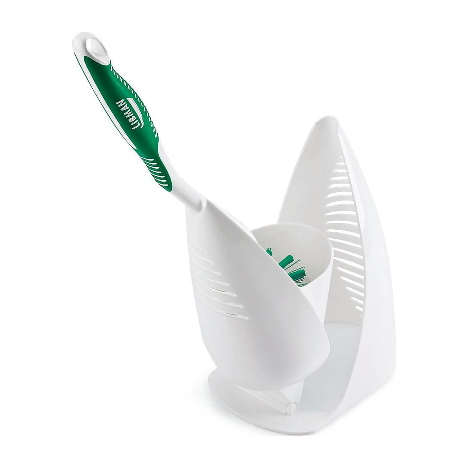 Libman Premium Angled Toilet Bowl Brush & Caddy 4/Carton (1022 ...