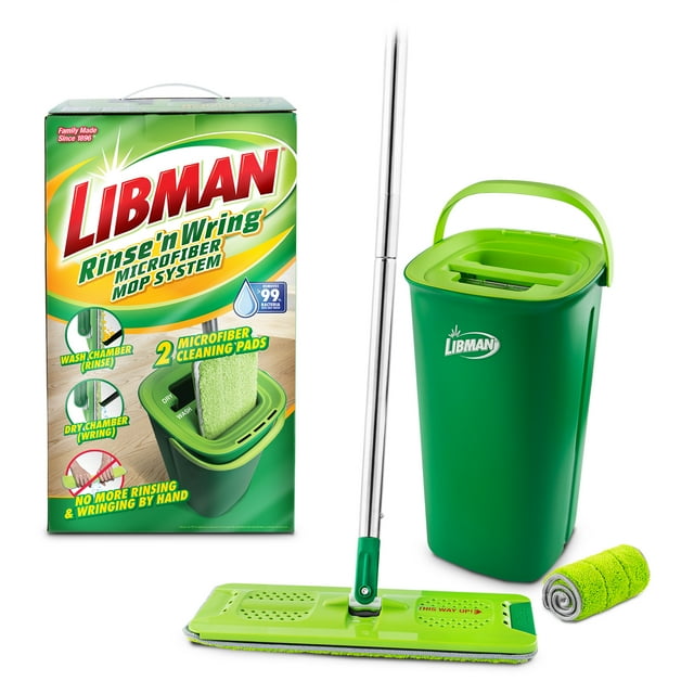 Libman Rinse 'n Wring Microfiber Mop System - Walmart.com