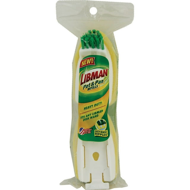 Libman Scour Dish Wand Refill: Non-Scratch Scrubber with Soap ...
