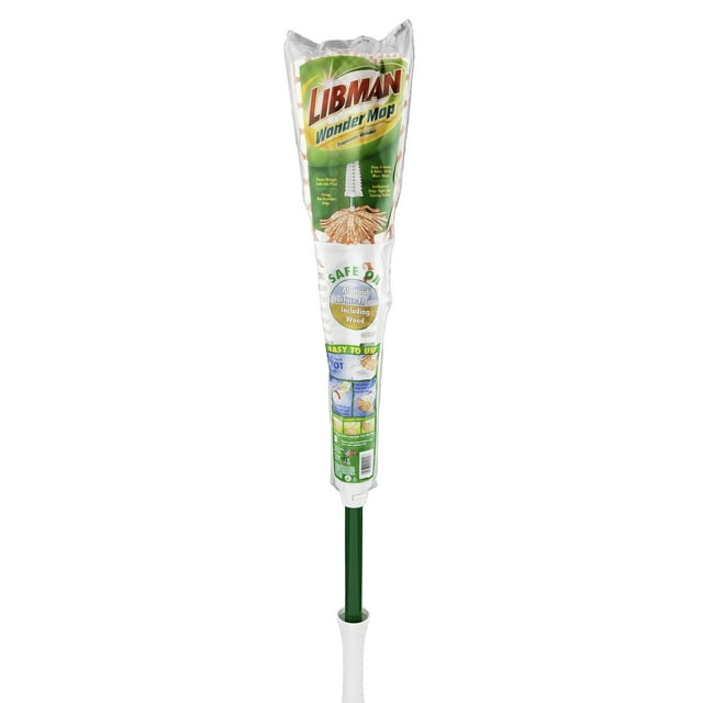 Libman Wonder Mop with Extra Microfiber Head and Easy Wring - 2 Pack ...
