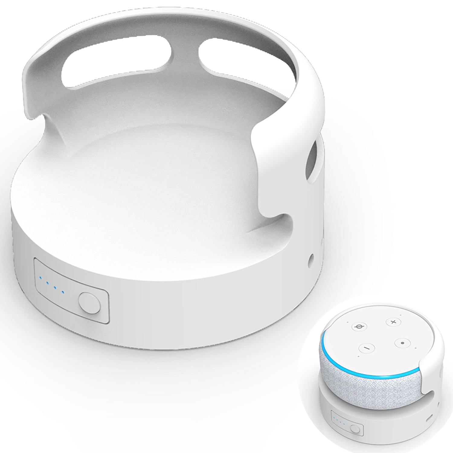 liboer 10400mAh Battery Base for Echo Dot 3rd Gen, Portable ...