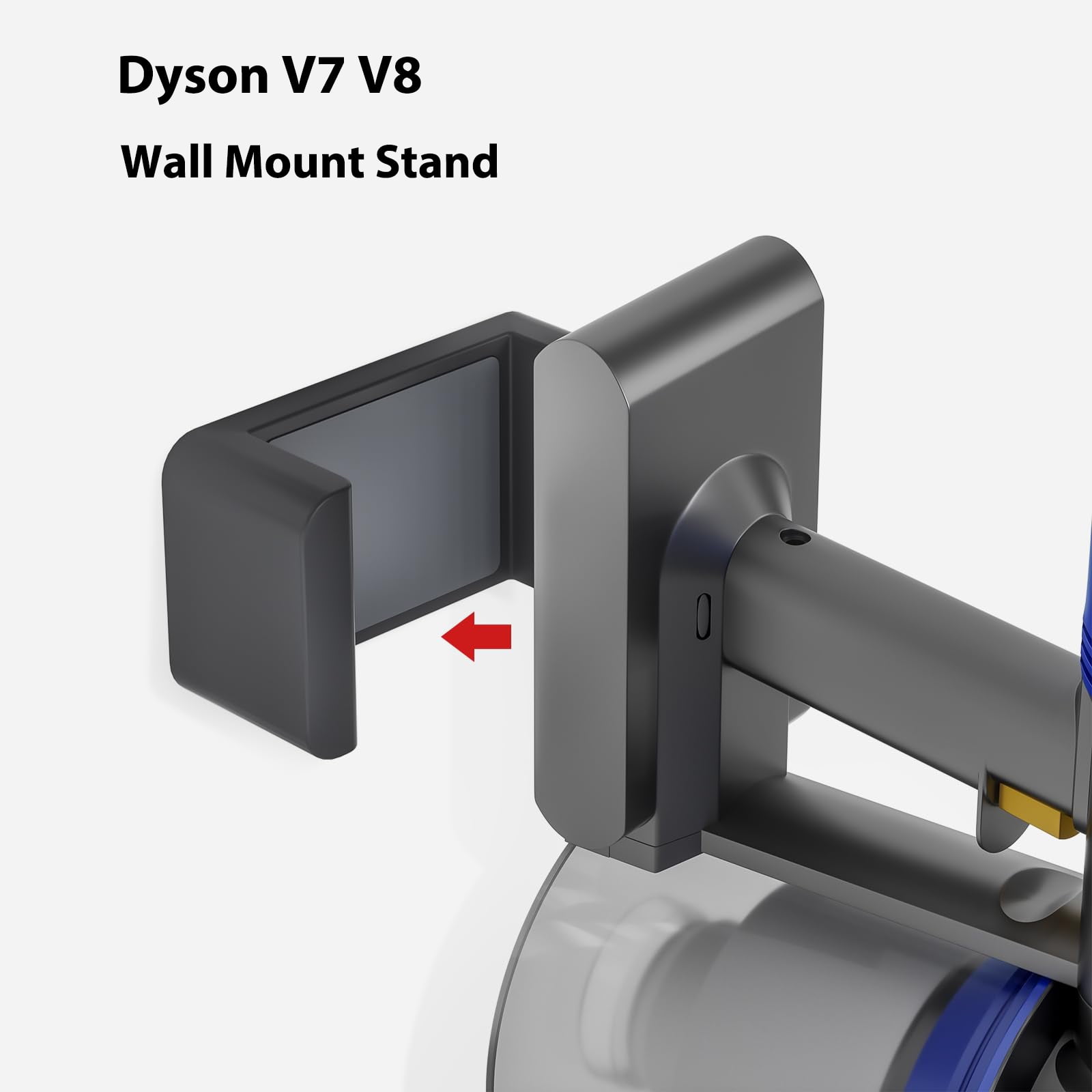 Liboer Dyson V7 V8 Wall Mount Stand, No Drilling Installation, 3M ...