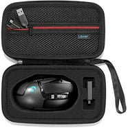Mouse Case Portable Travel Black Inner Gray Hard EVA Shell Gaming Mouse ...