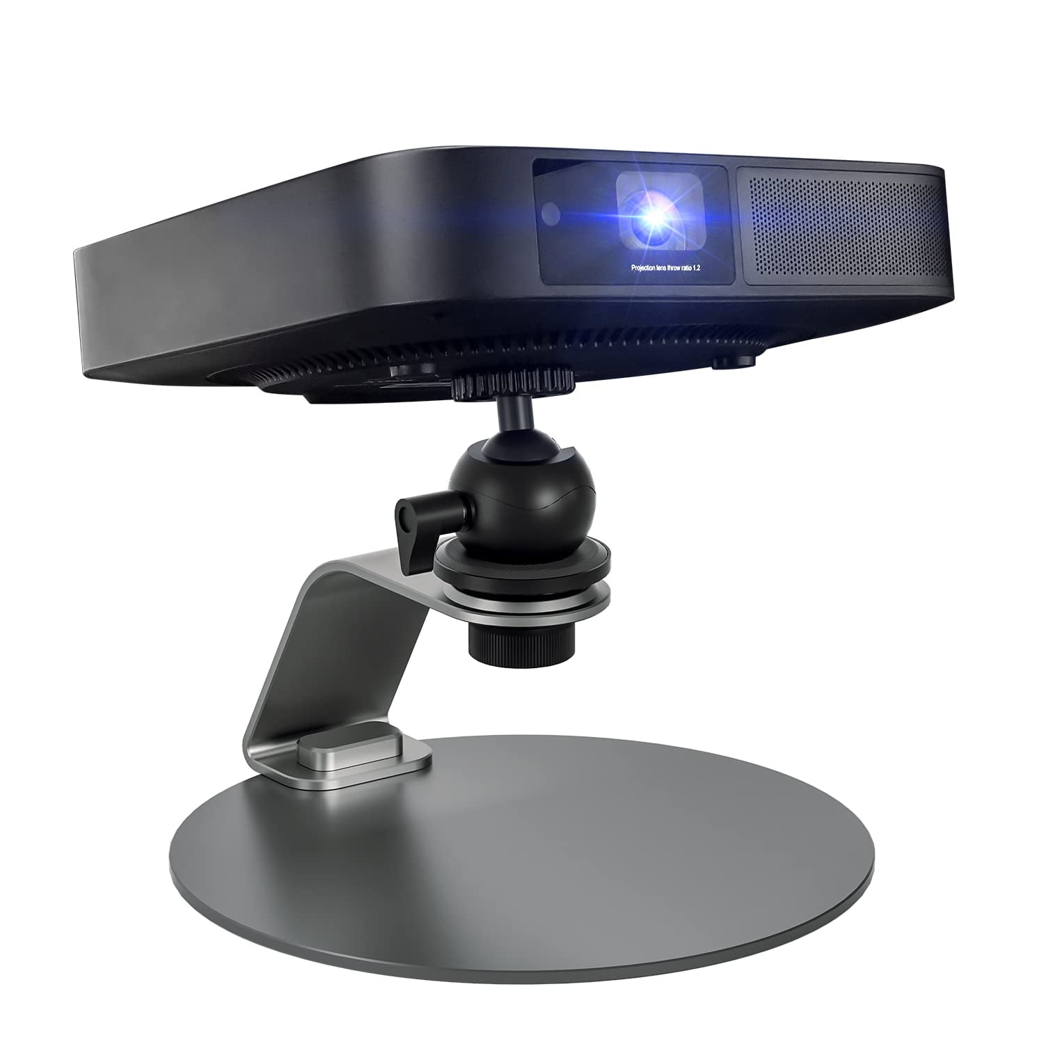 Liboer ZY25 Desktop Projector Stand, Sturdy Stable Solid Aluminum Base ...