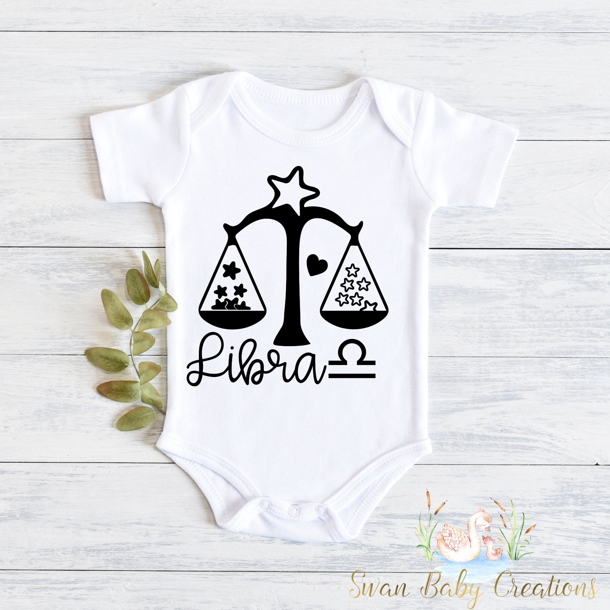 Libra Baby Shirt, Zodiac Sign Baby Bodysuit, Astrology Themed Newborn ...
