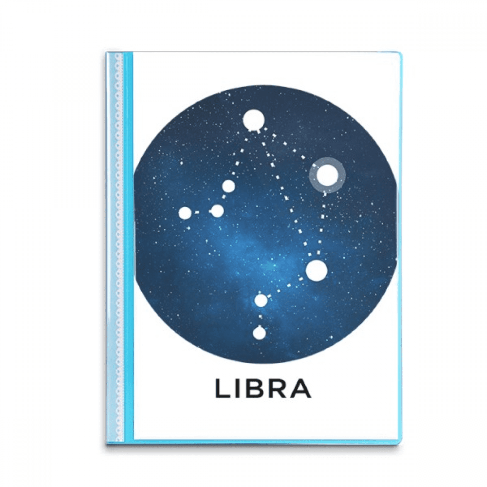Libra Constellation Zodiac Sign Book Sheet Protectors Portfolio Binder ...