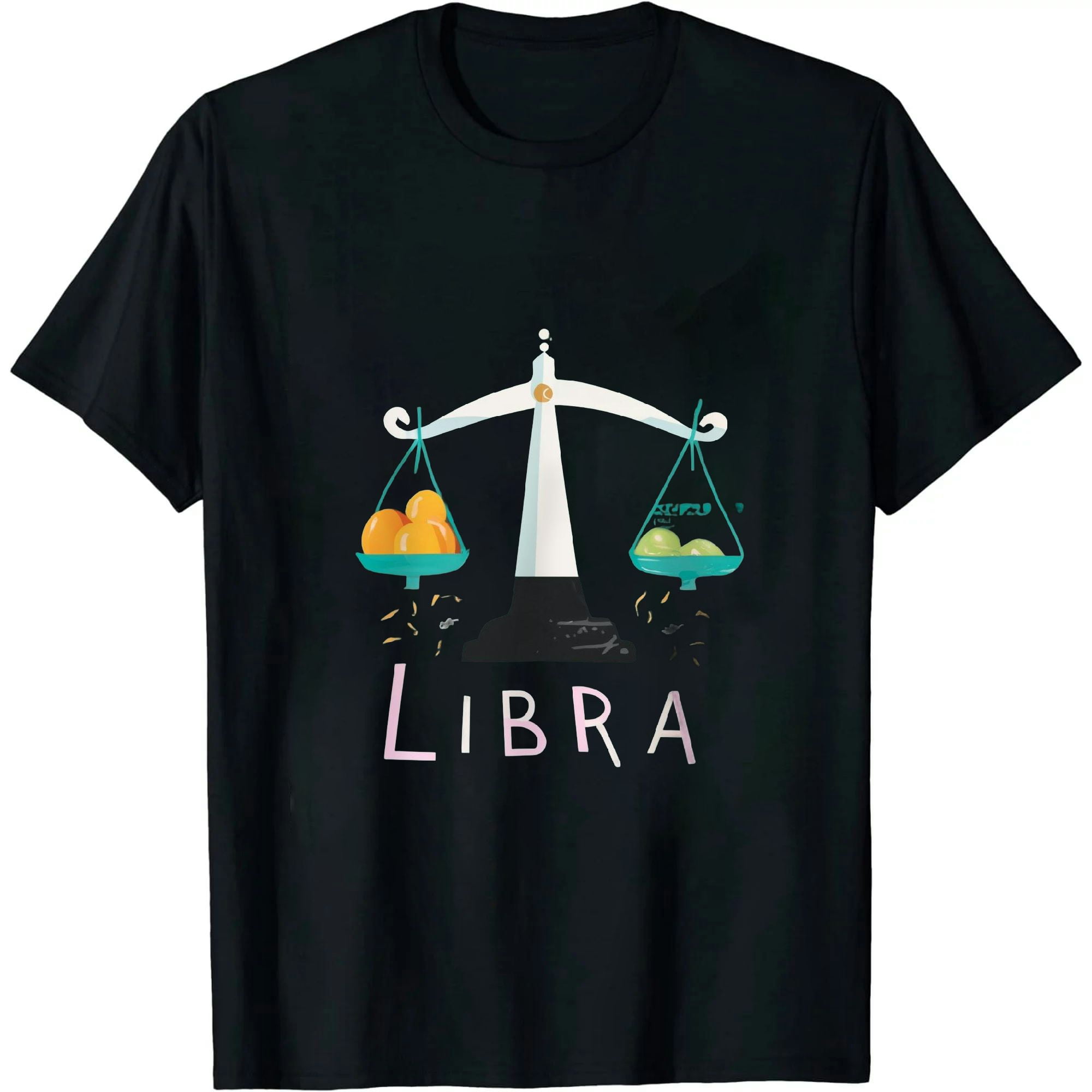 Libra Gift Zodiac Sign T-Shirt Birthday September October - Walmart.com