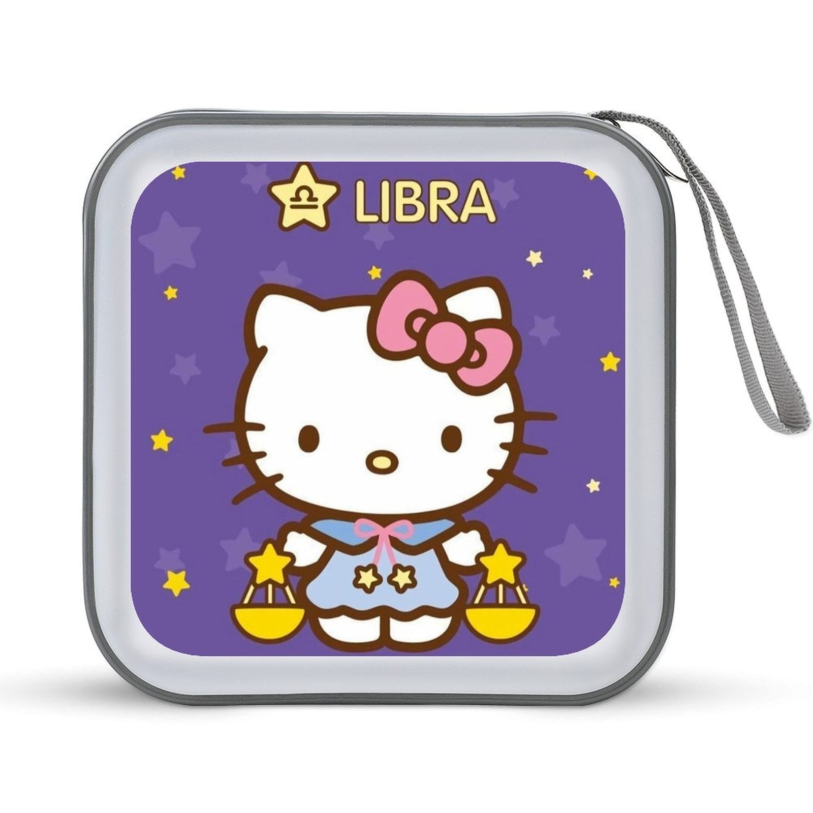 Libra Hello Kitty CD Case, 40 Capacity VCD/DVD Case Holders Wallet Hard ...