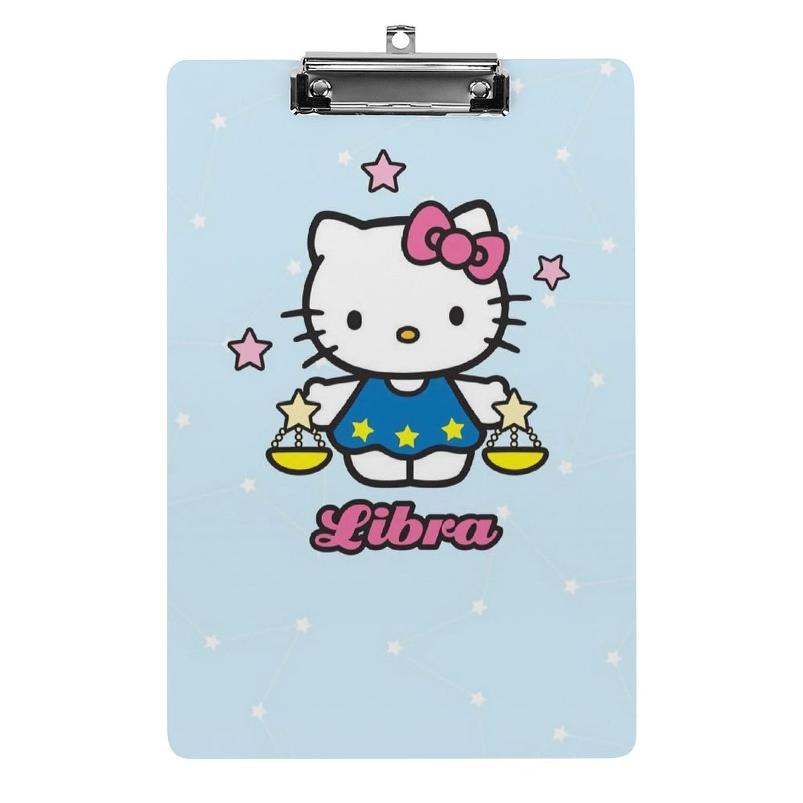 Libra Hello Kitty2 Acrylic Clipboard A4 Size, Standard Letter Clip Board with Stainless Steel ...