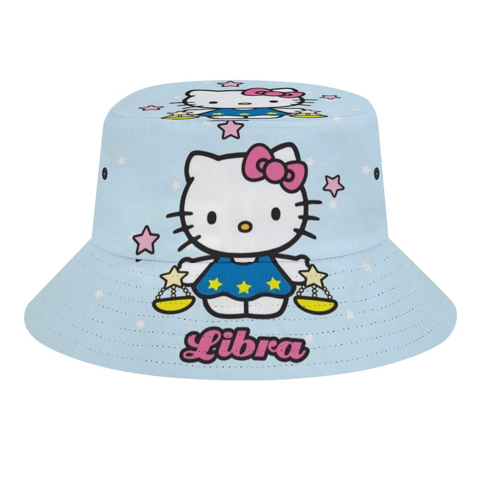Libra Hello Kitty2 Bucket Hat for Women Men Teens, Adjustable Travel ...