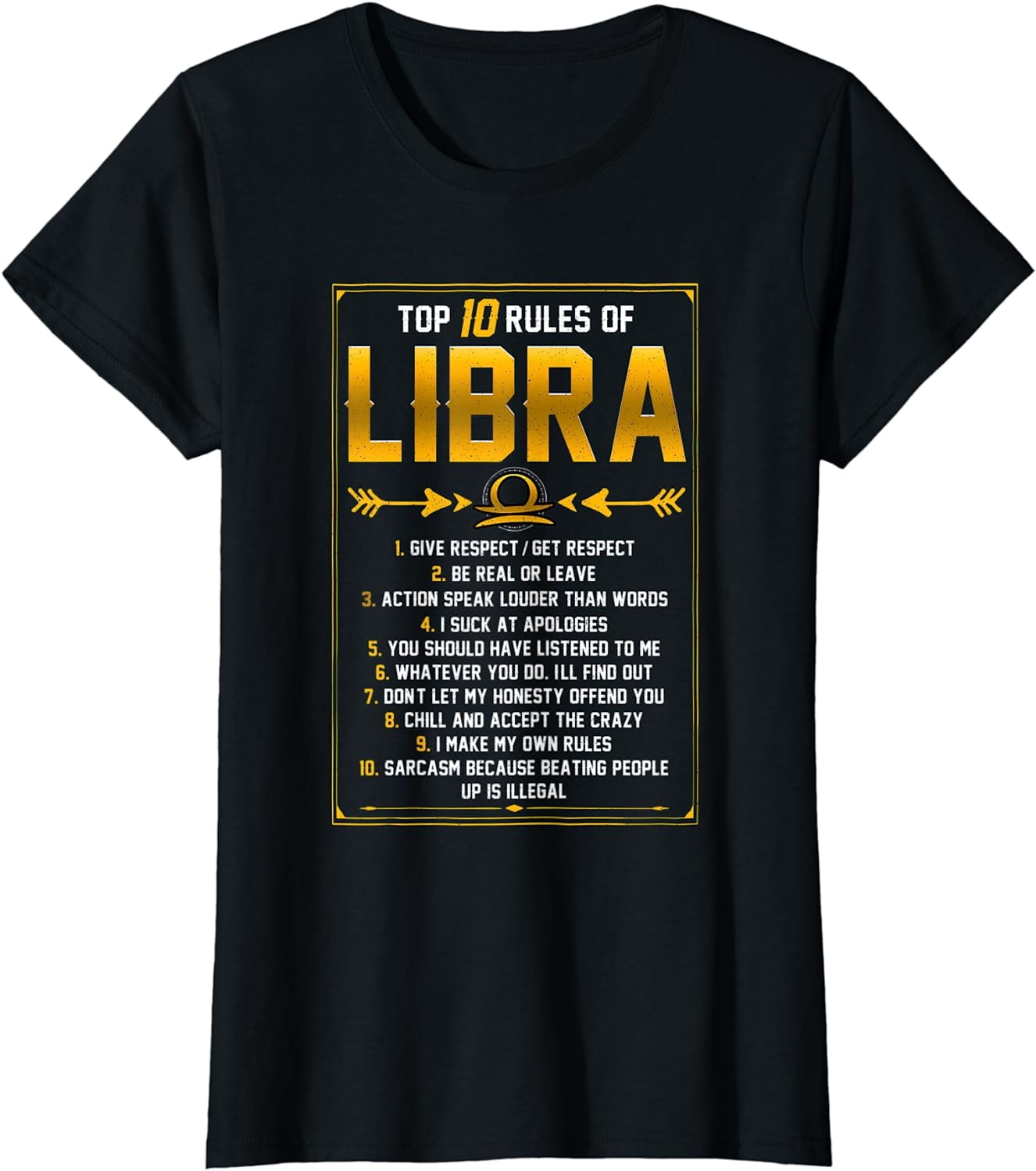 Libra Horoscope Zodiac Facts Traits Rules Astrological Sign T-Shirt ...