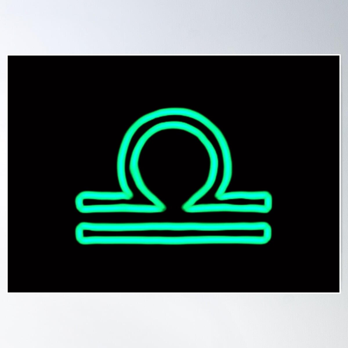 Libra Neon Poster Wall Art, Modern Wall Decor For Living Room Bedroom ...