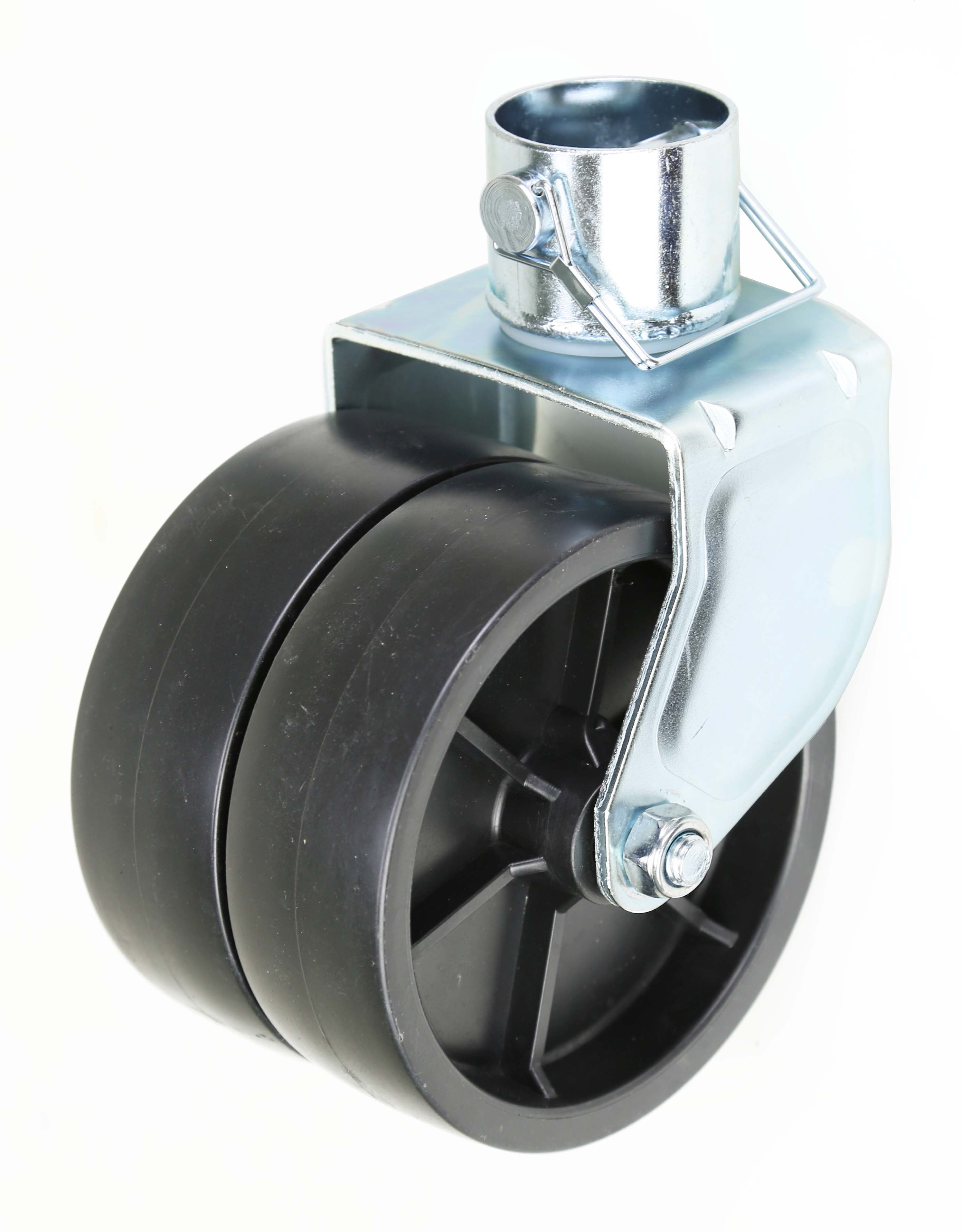 Libra New 6" Dual Trailer Swirl Jack Caster Wheel with Pin - 26038 ...
