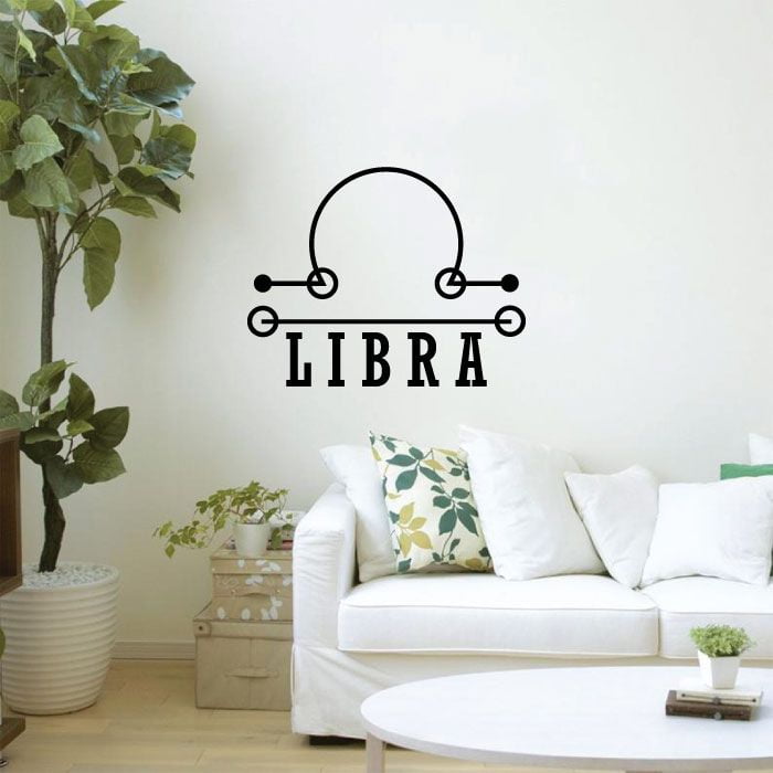 Libra Scales - Drawing Silhouette Air Sign Symbol Horoscope ...