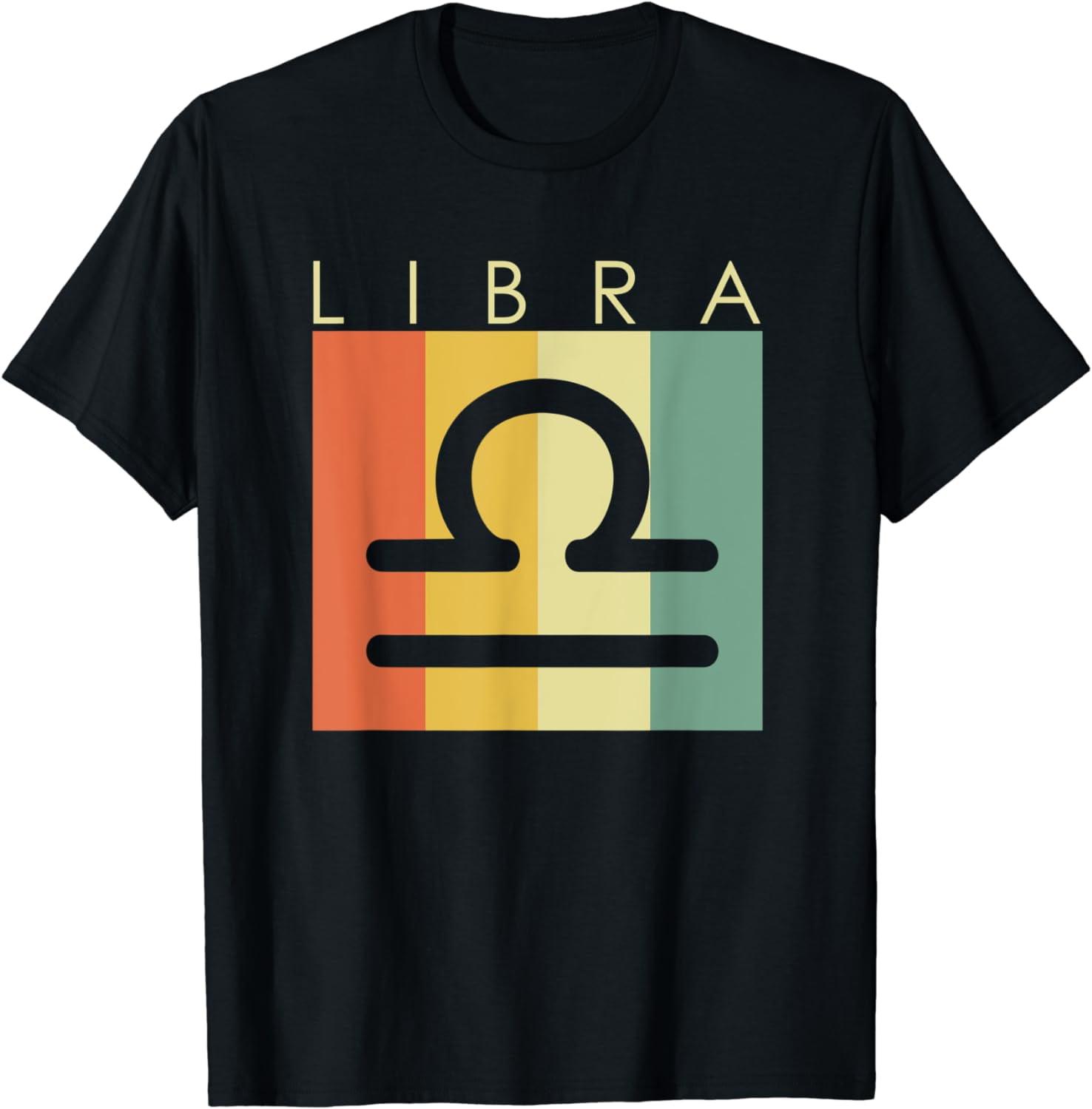 Libra Star Sign Retro Astrological Zodiac Sign T-Shirt - Walmart.com