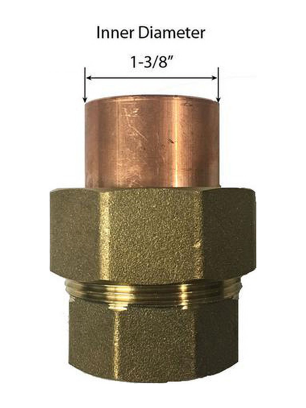 Libra Supply 1-1/4 inch Lead Free Copper Sweat Female Union C x F ...