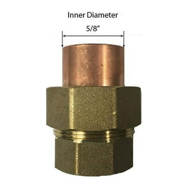 Libra Supply 2 inch Lead Free Copper Sweat Male Union C x M (Copper ...