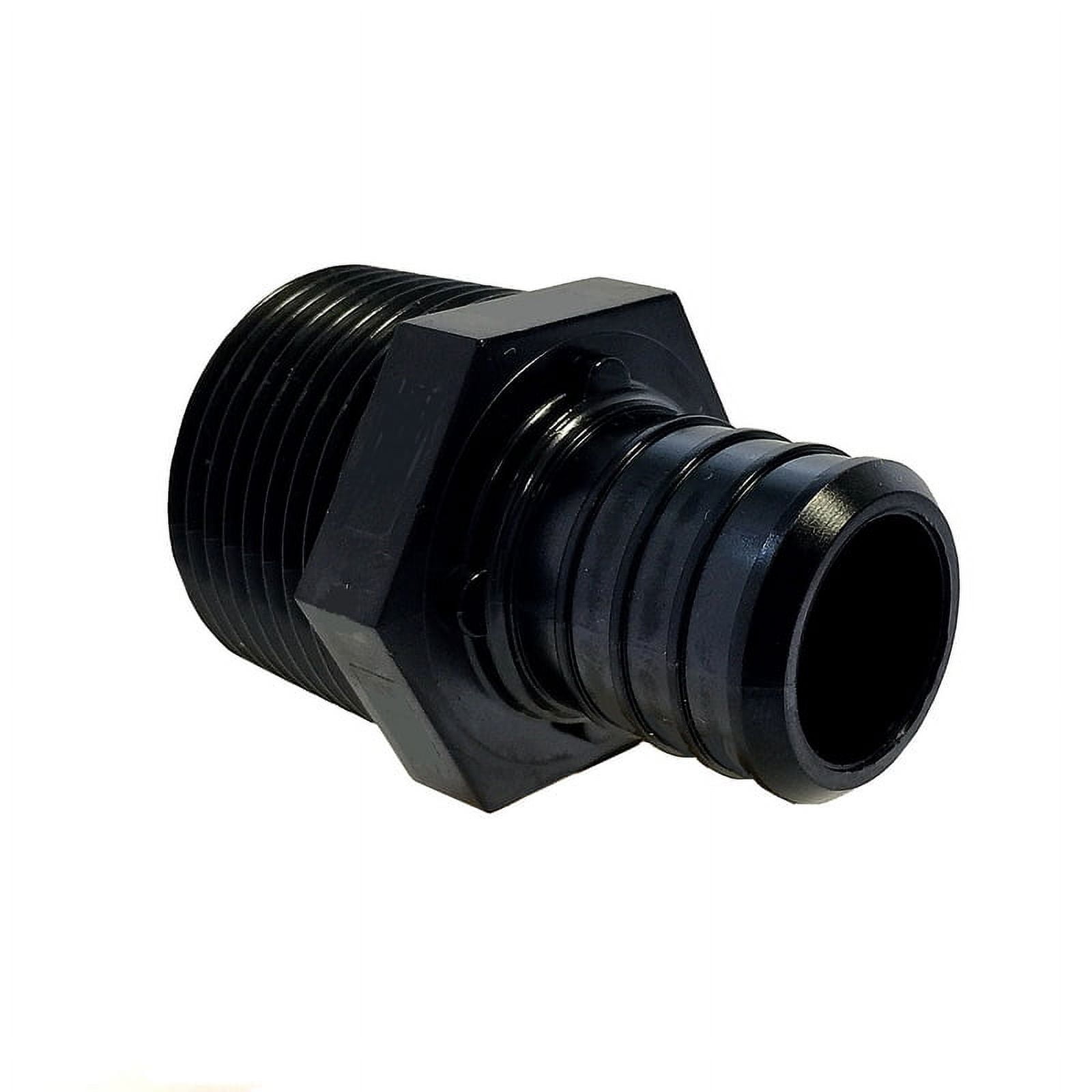 Libra Supply 1/2 inch PEX to 3/4 inch MIP PPSU PEX Male Adapter, Barb x MIP, (Bag of 10 pcs ...