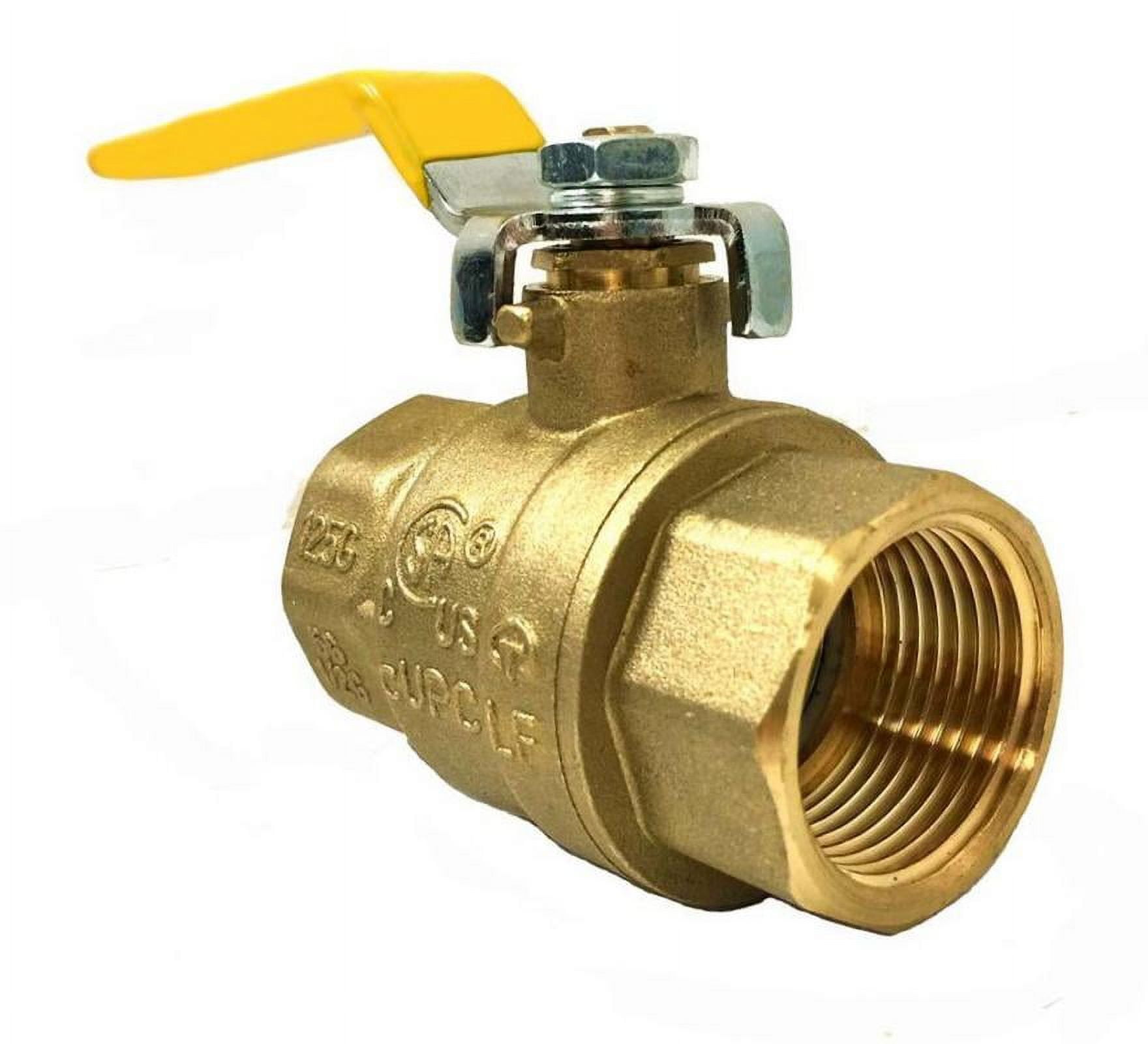 Libra Supply 1 inch Lead Free Threaded Brass Ball Valve, (Click in for ...