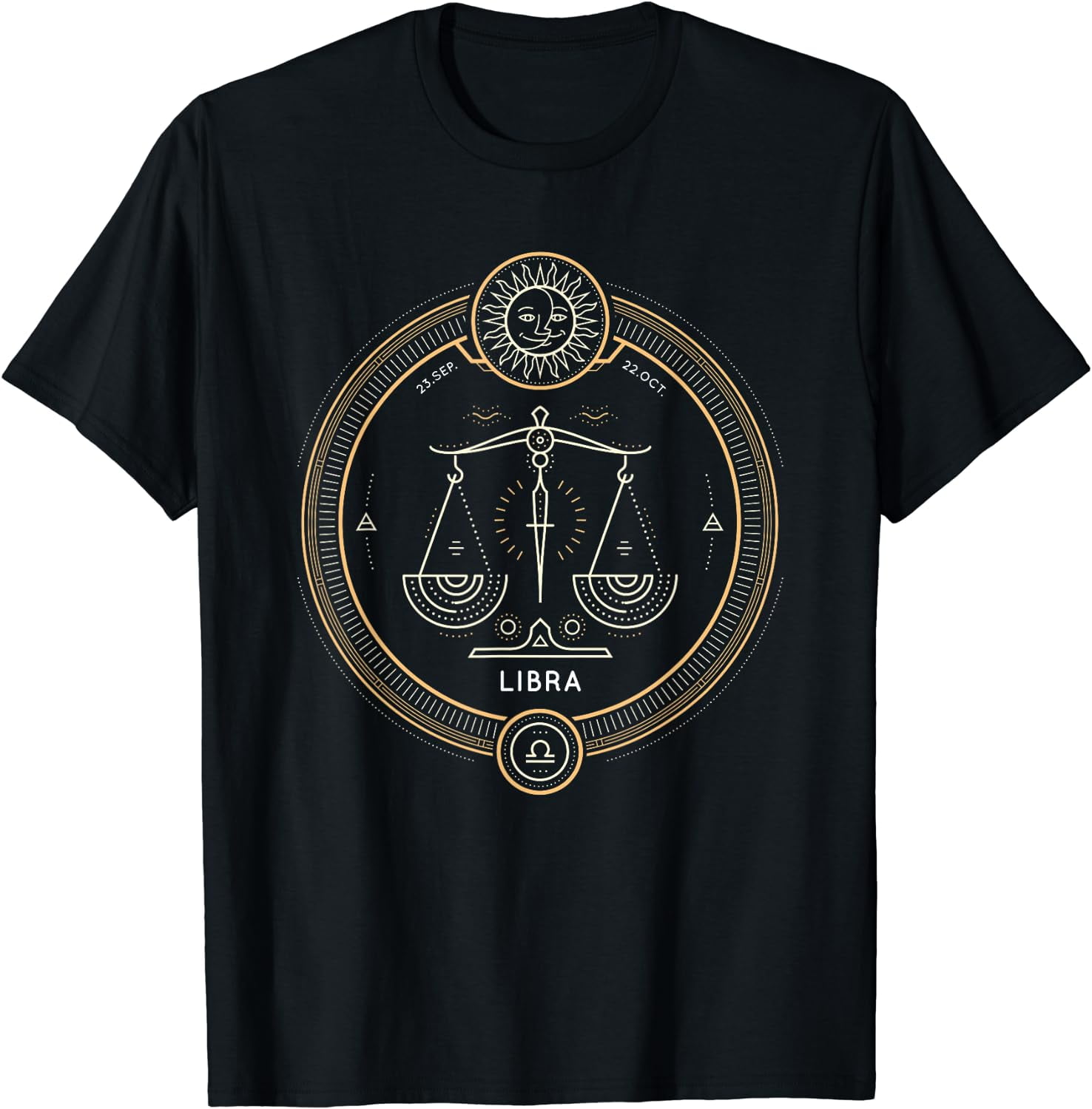 Libra Symbol Zodiac Sign Horoscope Astrology T-Shirt - Walmart.com