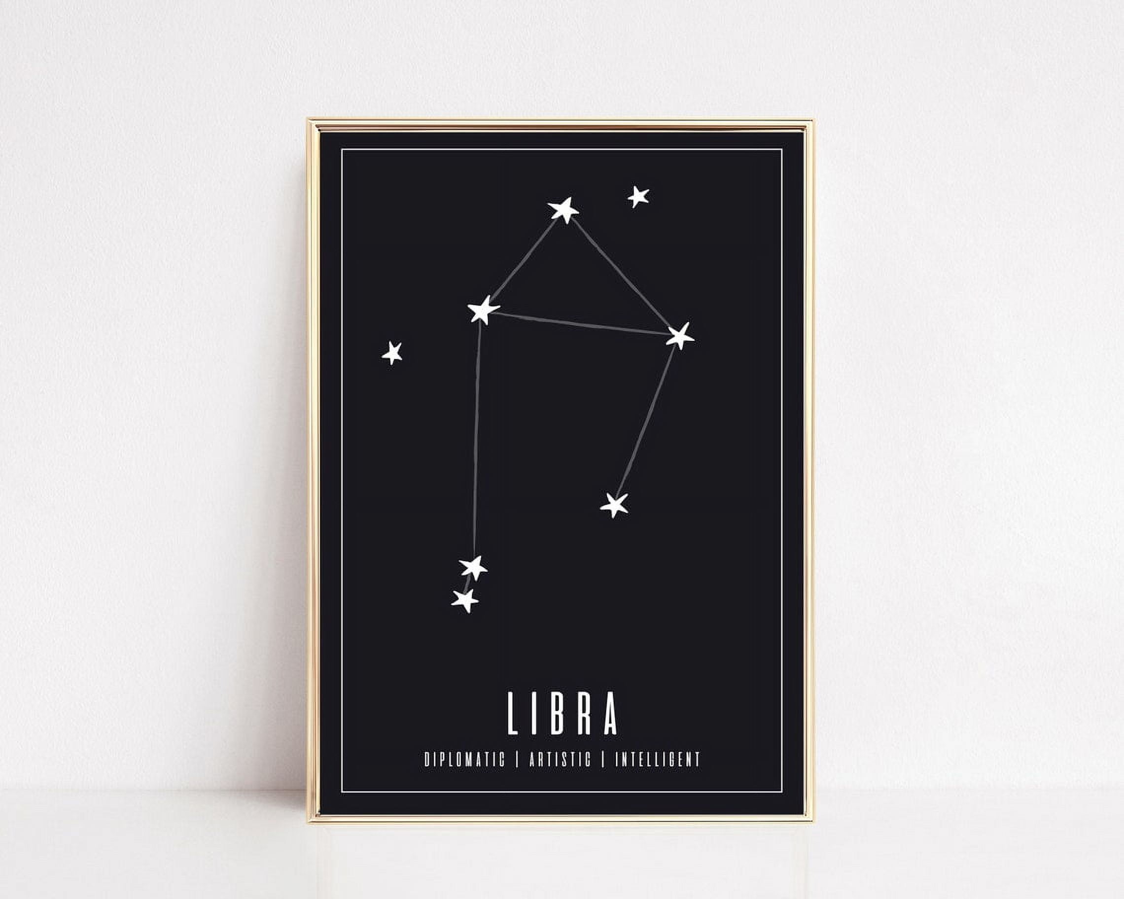 Libra Wall Art Libra Zodiac Print Astrology Gifts Libra Art Zodiac ...