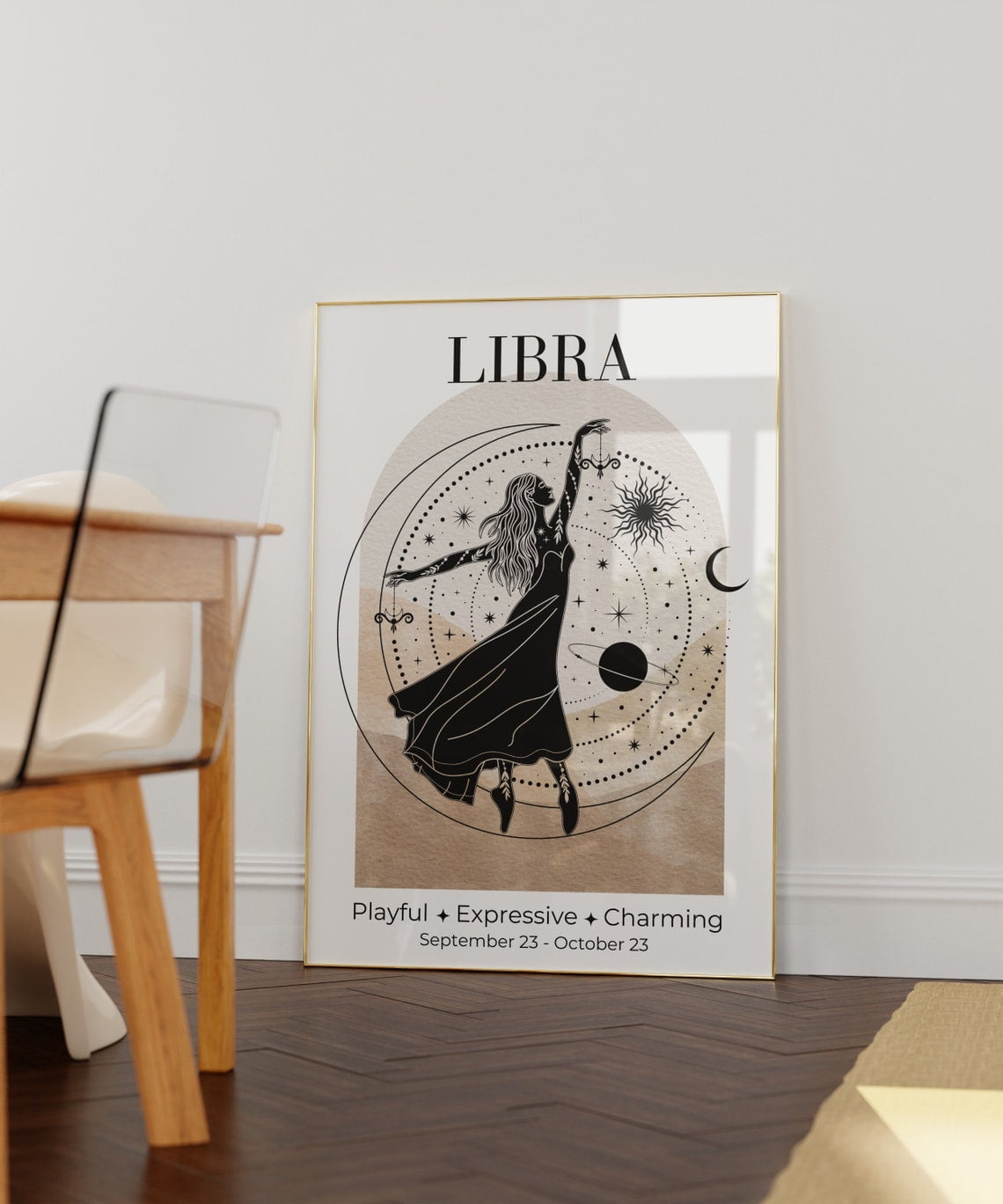 Libra Zodiac Goddess Wall Art • Zodiac Poster • Libra Print • Astrology ...