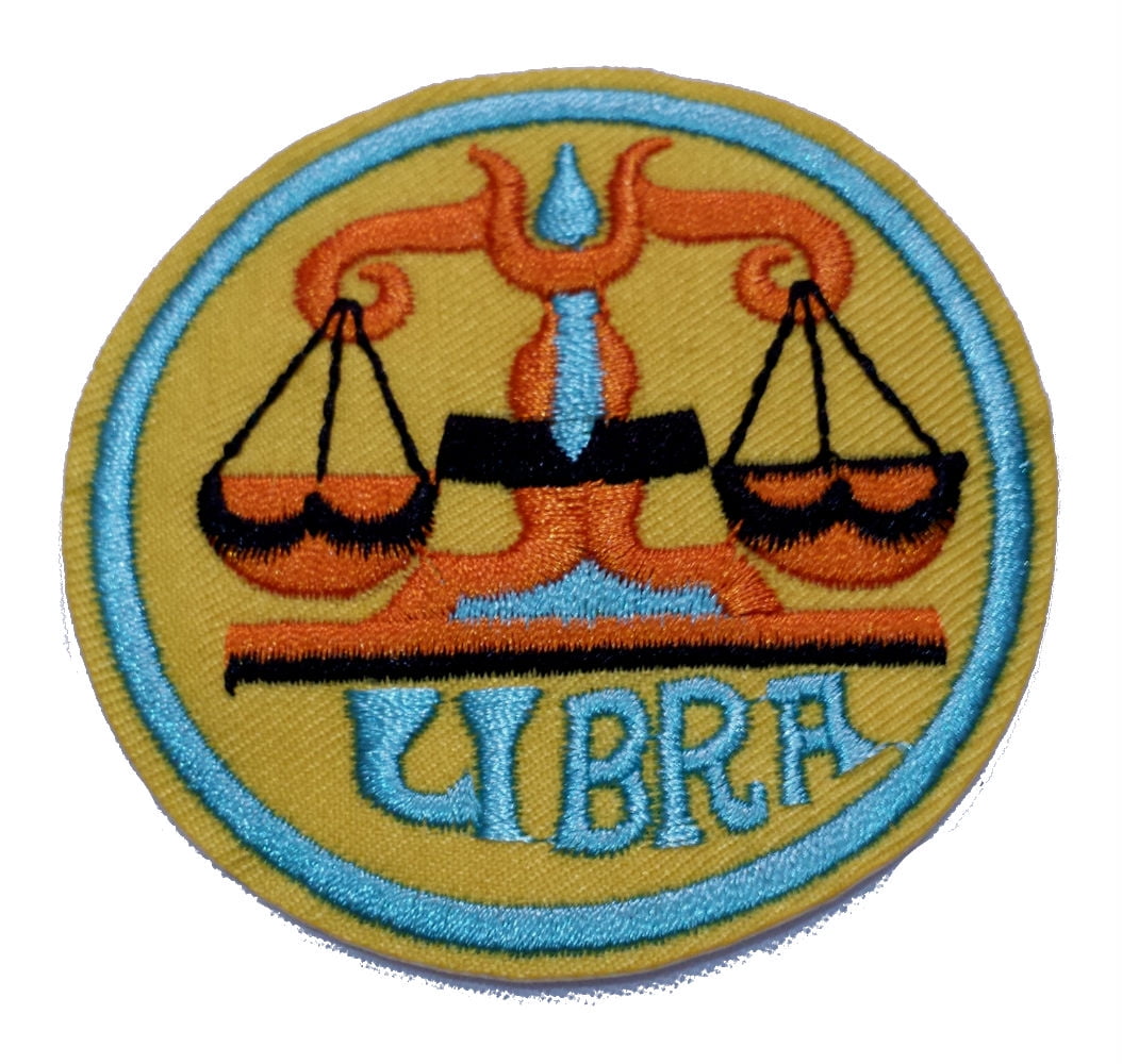 Libra Zodiac Sew/Iron-on Patch/Applique - Walmart.com