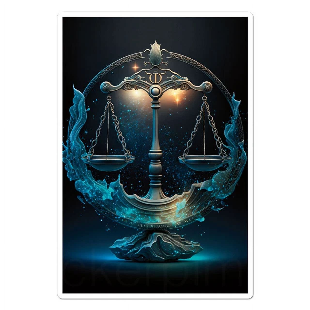 Libra Zodiac Sign Sticker Indoor Outdoor Phone Decal Water Bottle ...