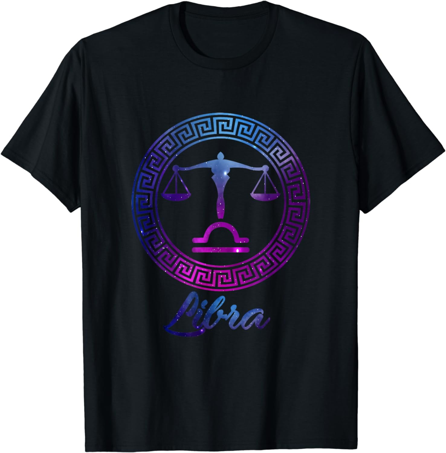 Libra Zodiac Sign T-Shirt Graphic & Letter Print T-Shirt - Walmart.com