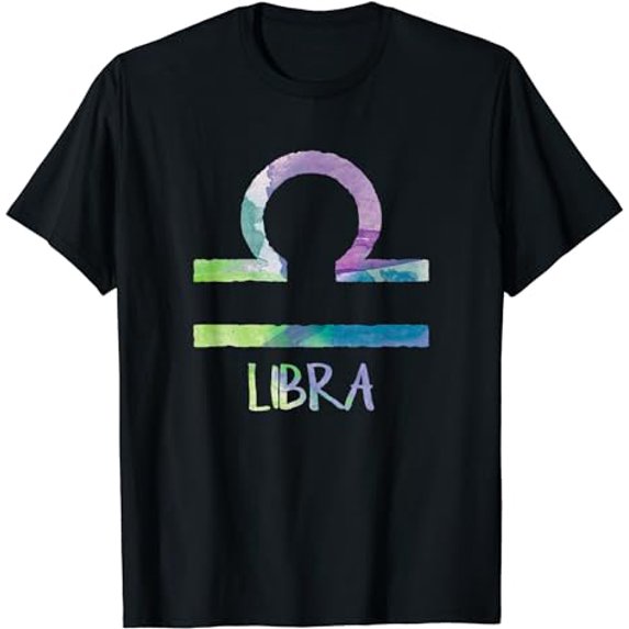 Libra Zodiac Symbol Astrology Scales Air Sign T-Shirt - Walmart.com