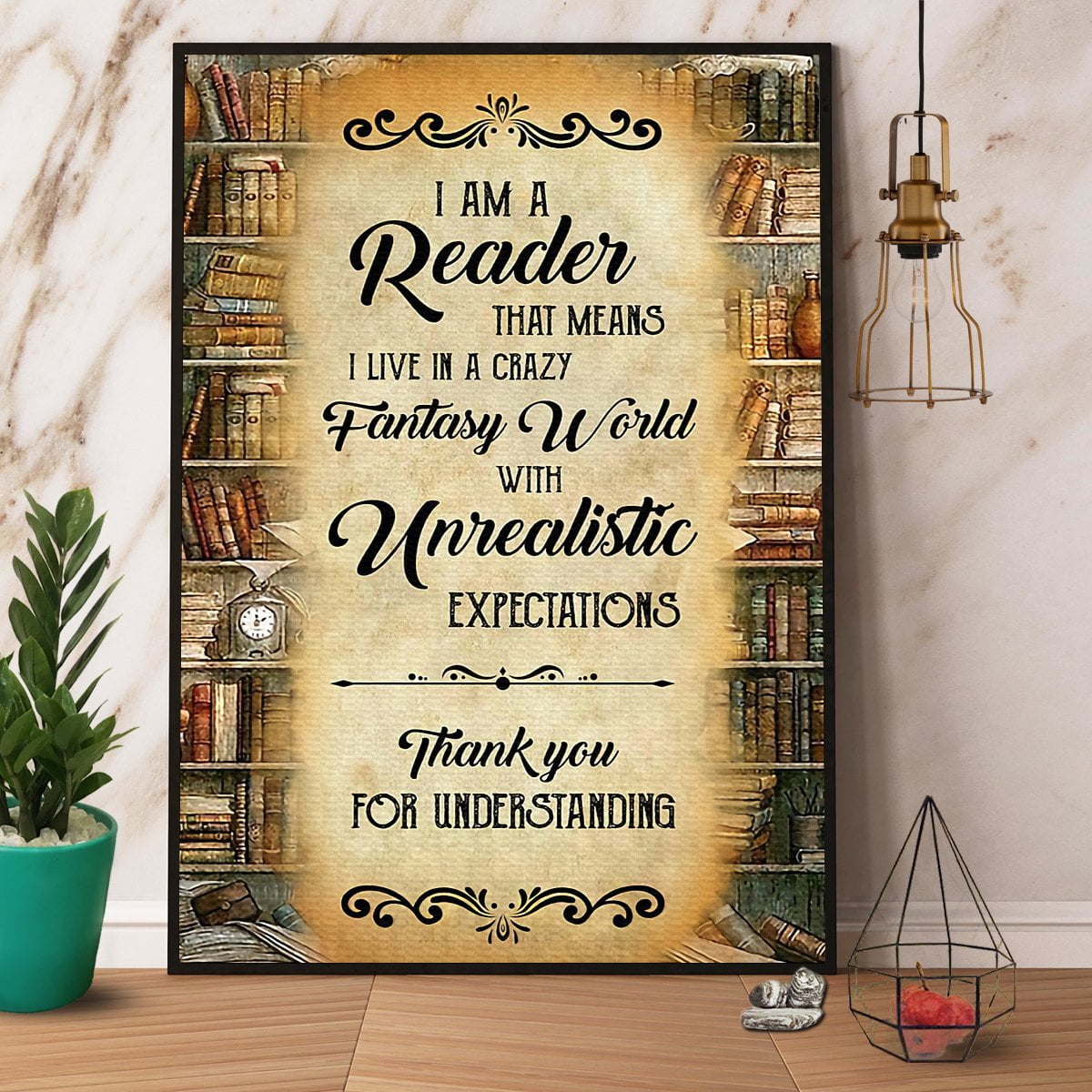 Librarian I Am A Reader That Means I Live In A Crazy Paper Poster No ...
