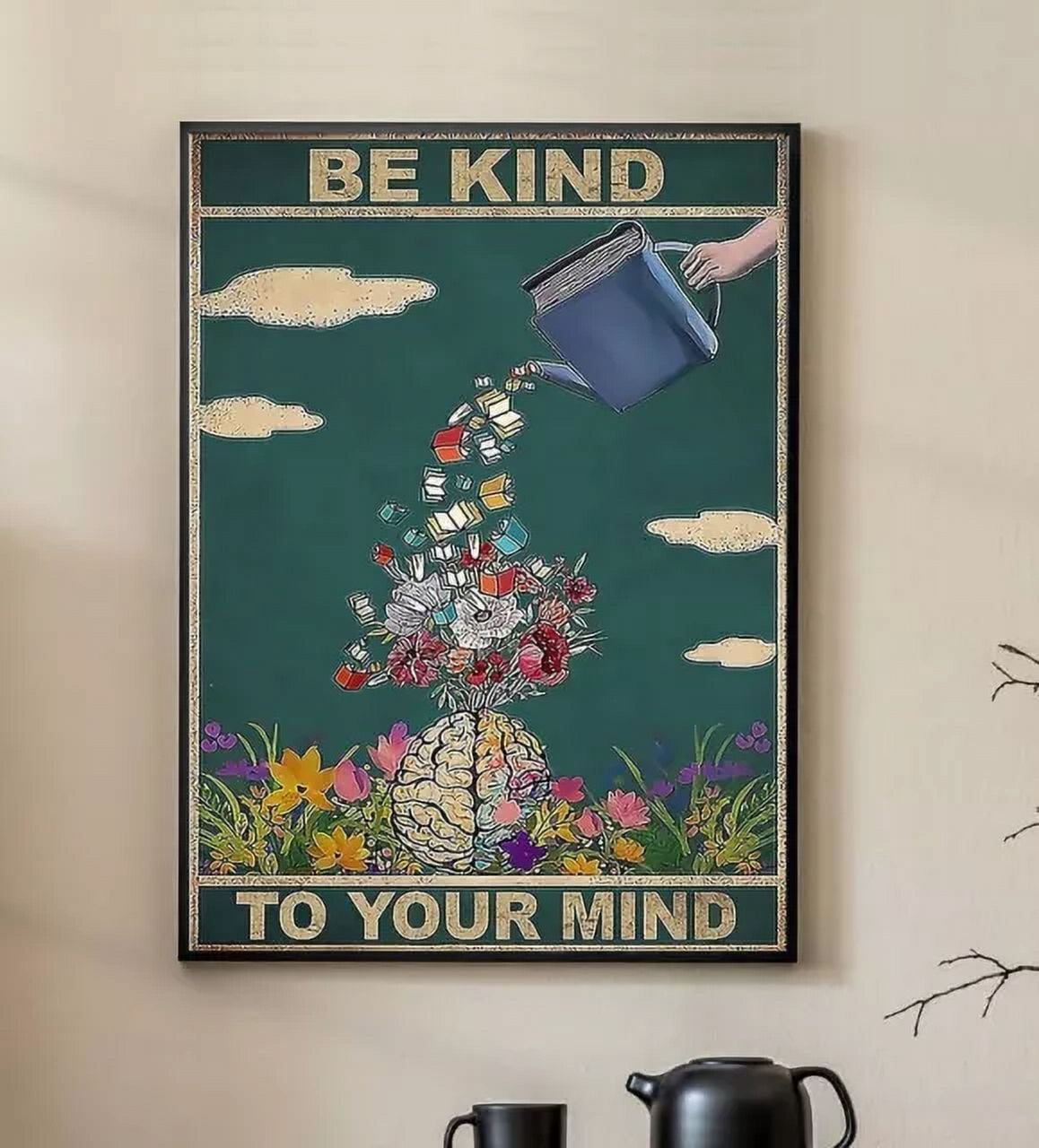 Librarian Be Kind To Your Mind Poster, Librarian Poster, Books Poster ...