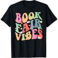 Library Book Fair Vibe Groovy Retro School Reading Nostalgic T-Shirt ...
