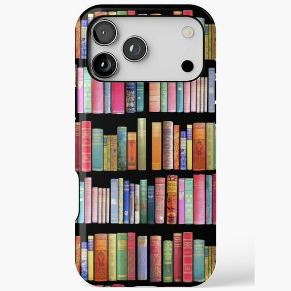 Library Book Lover Dark Acad Case for iPhone 11 12 13 14 15 16 17 Pro ...