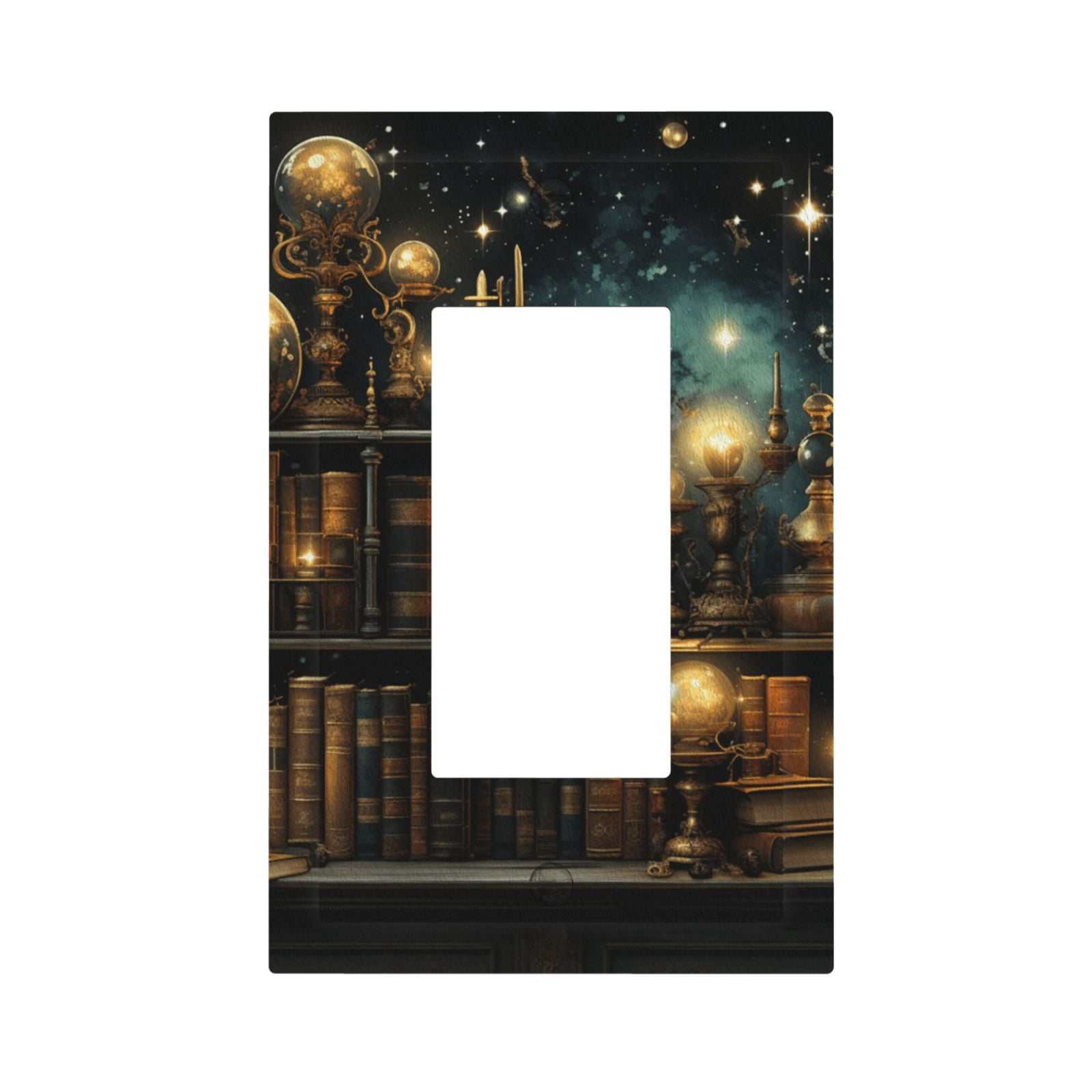 Library Books Magic Vintage Starry Light Switch Cover Decorator Single ...