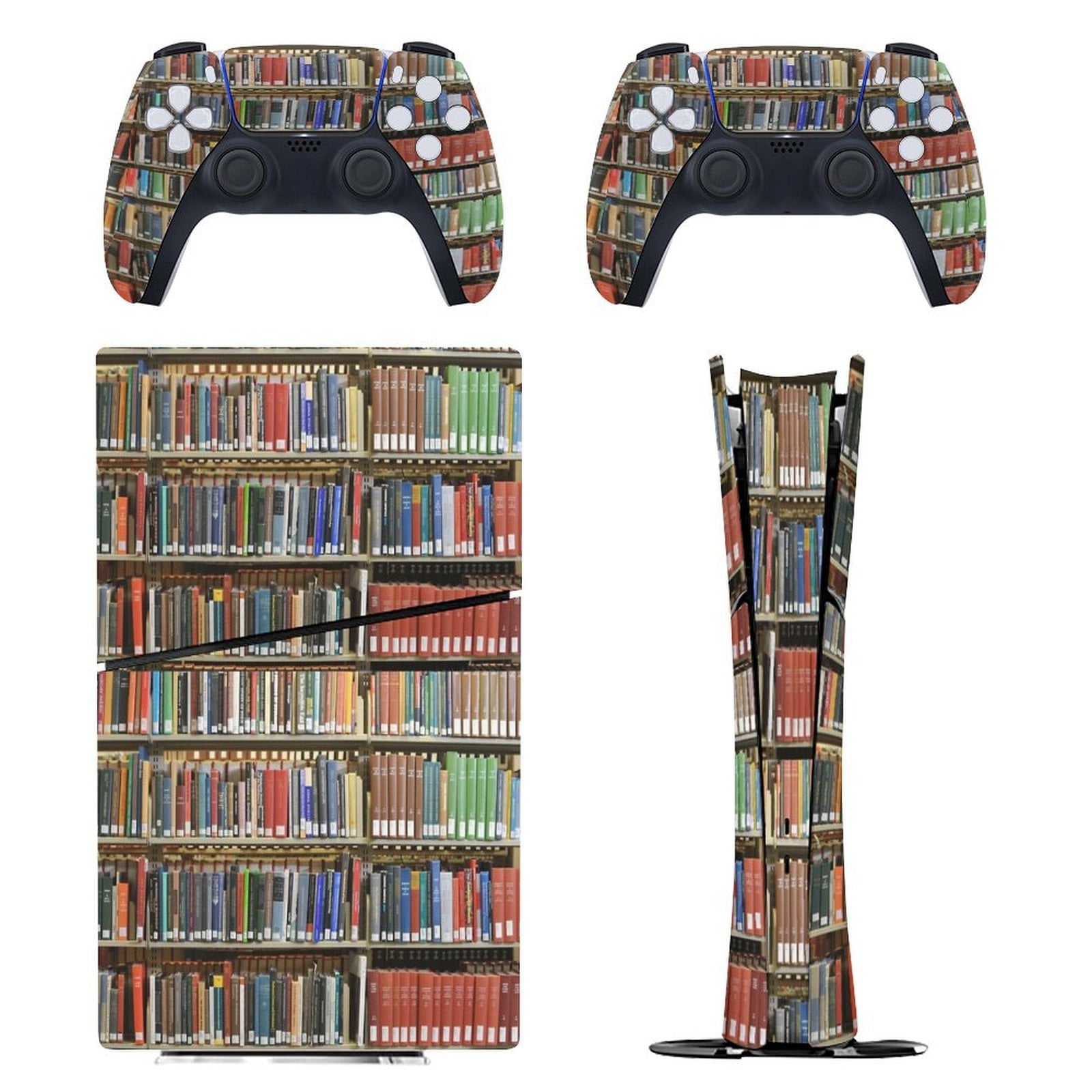 Library Bookshelf PS5/PS5 Pro/PS5 Slim Digital Disc Skin Sticker For ...