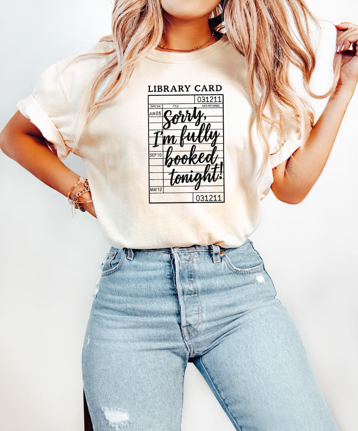 Library Card Sweatshirt, Library Quote TShirt, Sorry I'm Fully Booked Tonight Tee, Book Lover ...