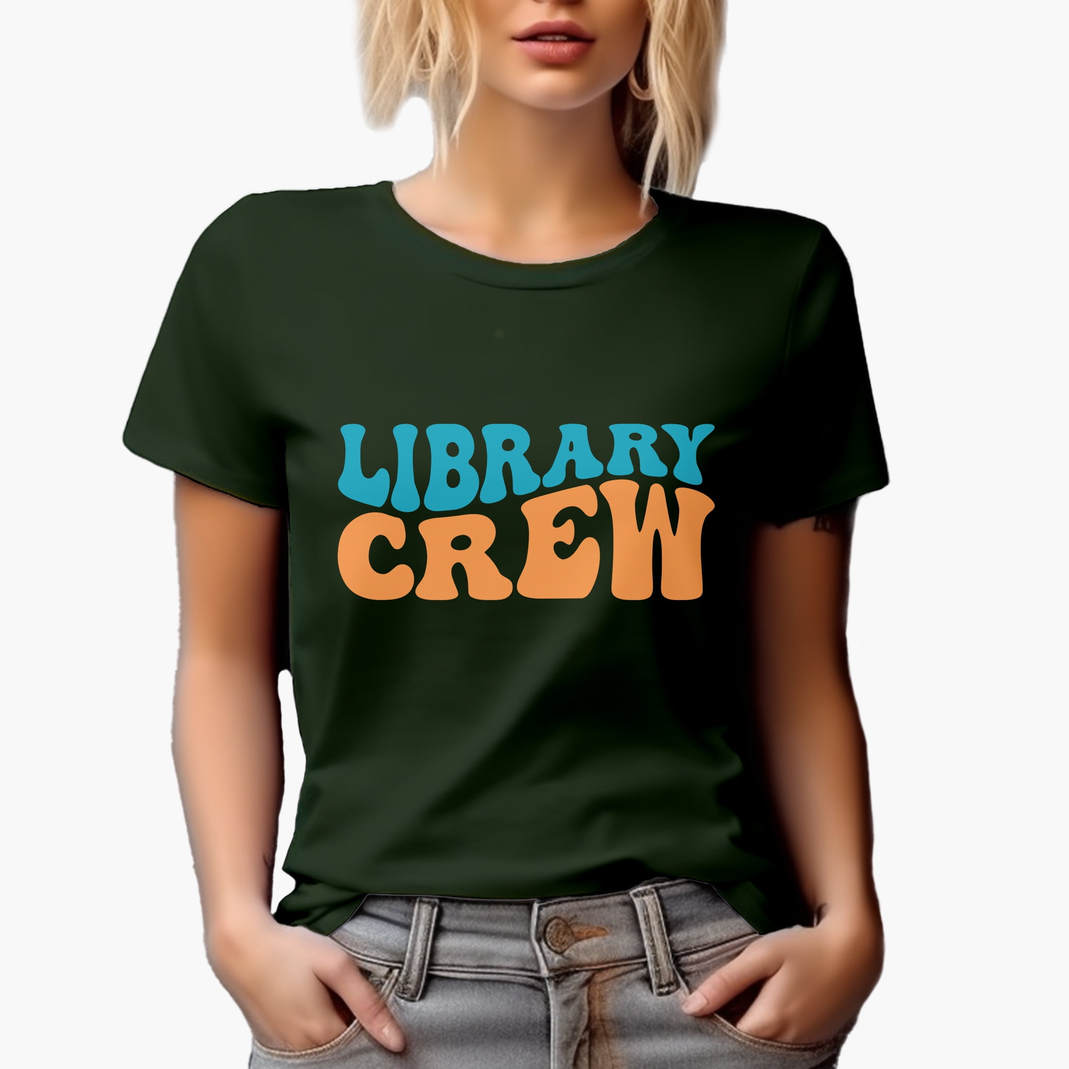 Library Crew, Librarian or Shelving Books Assistant Themed, Groovy ...