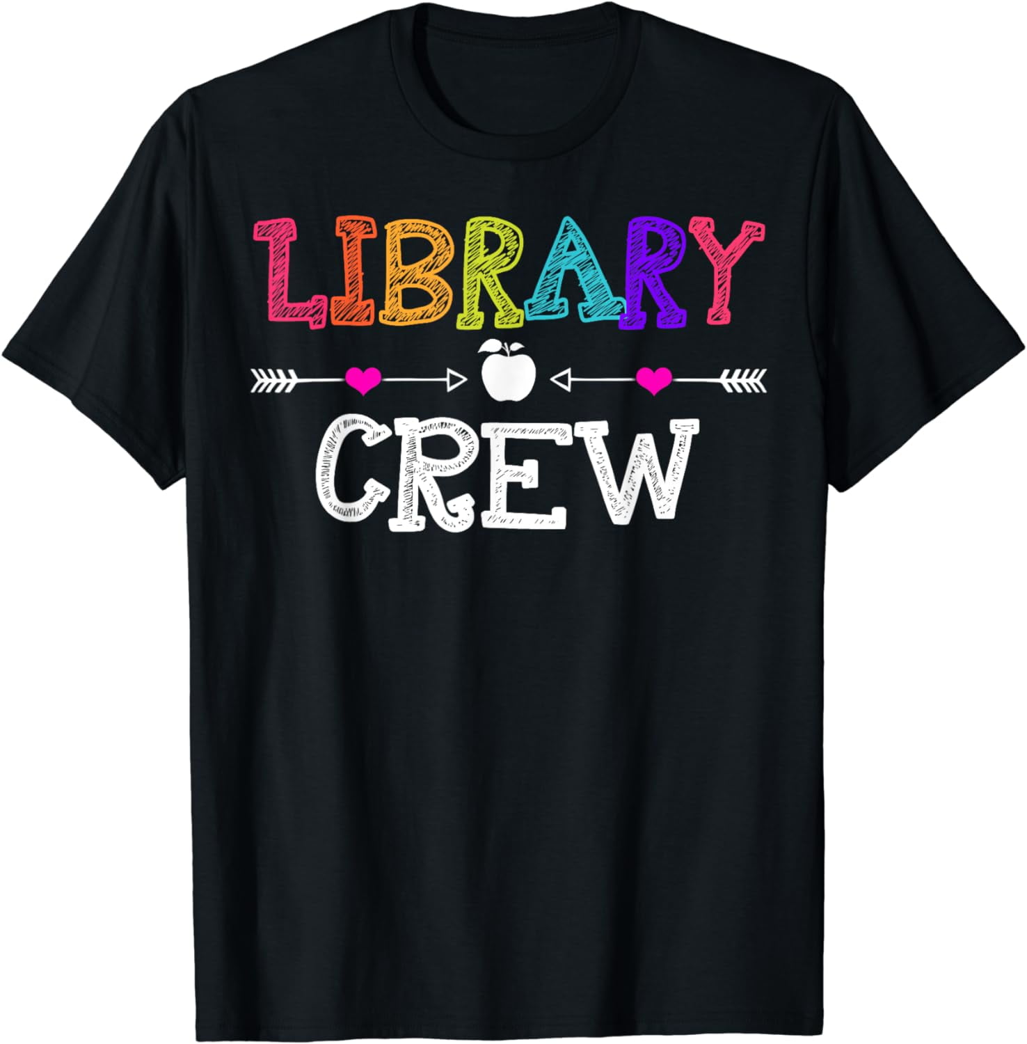 Library Crew Teacher Funny First Day of School Gift T-Shirt - Walmart.com
