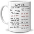 Library Due Date Card Book Gifts for Book Worm Nerd Reading Lover ...