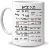 Library Due Date Card Book Gifts for Book Worm Nerd Reading Lover ...